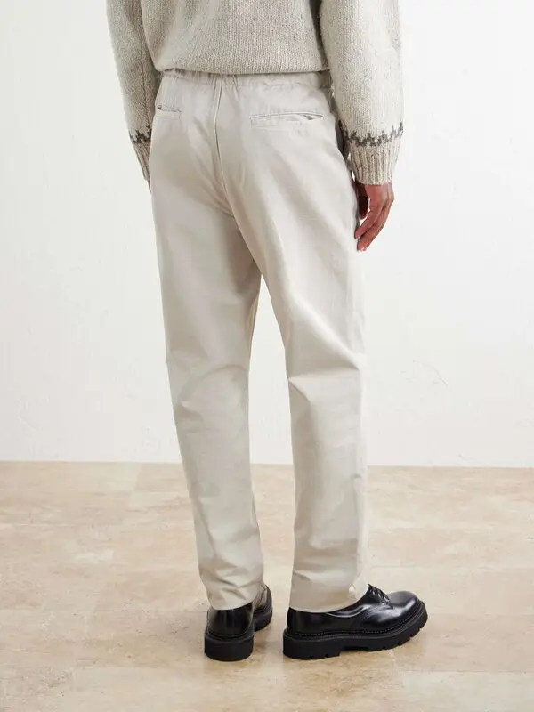Hartford Joggy Straight-leg Cotton-twill Trousers