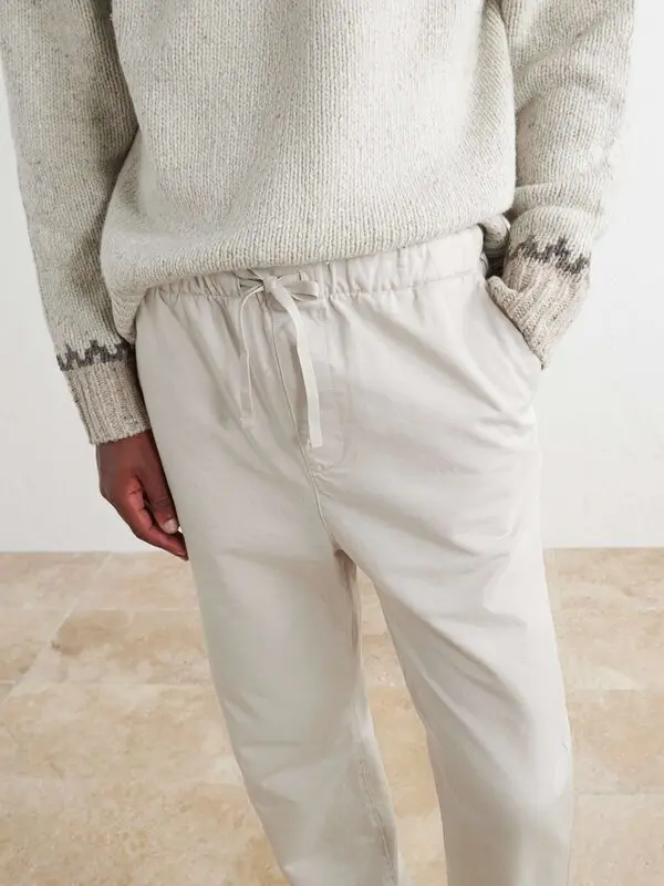 Hartford Joggy Straight-leg Cotton-twill Trousers
