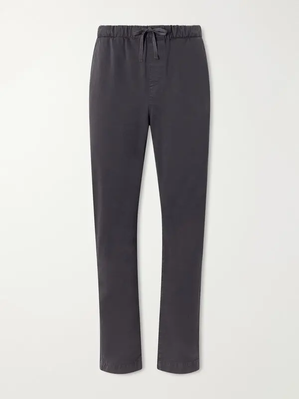 Hartford Joggy Straight-leg Cotton Gabardine Trousers