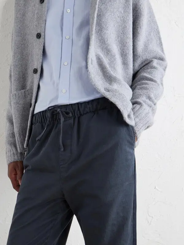 Hartford Joggy Straight-leg Cotton Gabardine Trousers