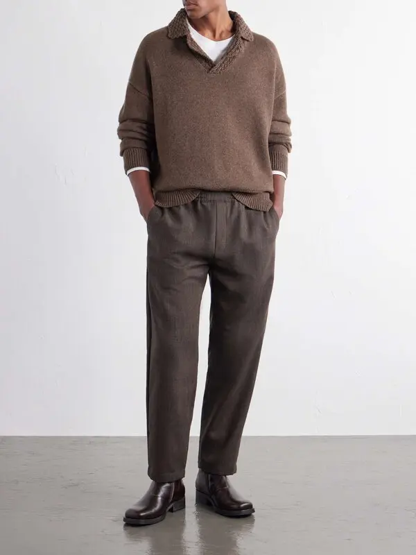 A KIND OF GUISE Banasa Straight-leg Virgin Wool Drawstring Trousers