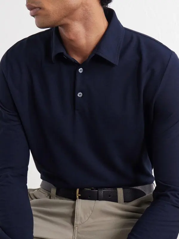 SLOWEAR Zanone Slim-fit Icecotton Piqué Polo Shirt - Blue
