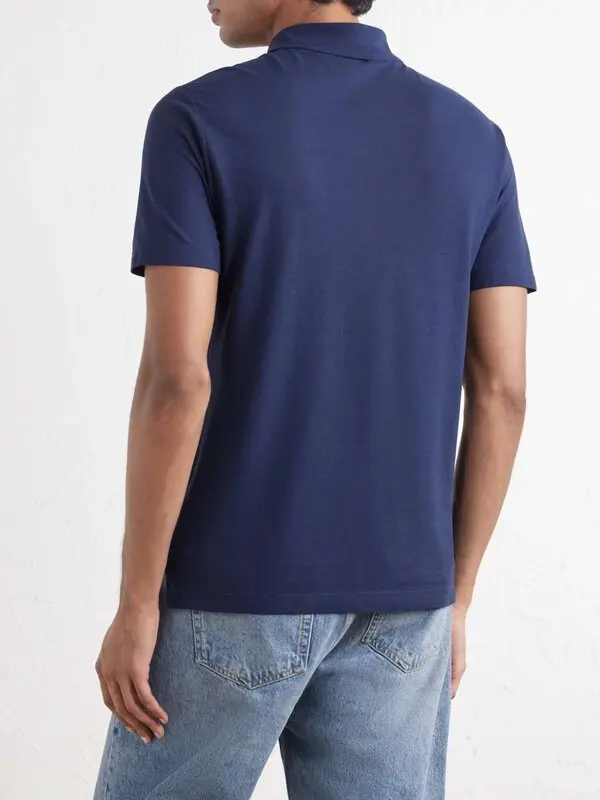 SLOWEAR Zanone Icecotton Polo Shirt - Navy
