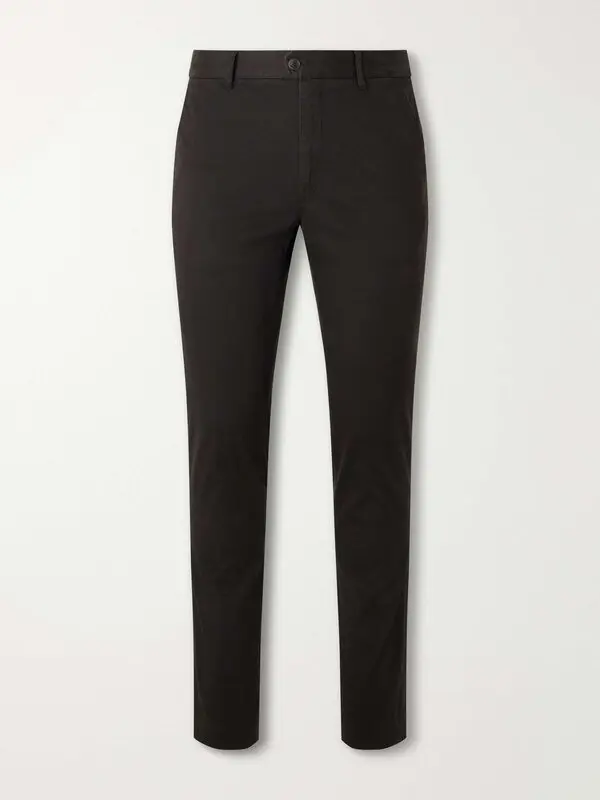 SLOWEAR Straight-leg Cotton-blend Twill Trousers