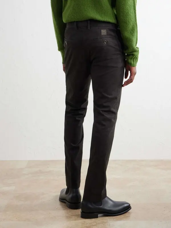 SLOWEAR Straight-leg Cotton-blend Twill Trousers