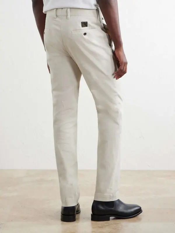 SLOWEAR Straight-leg Cotton-blend Twill Trousers