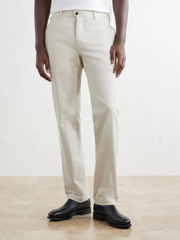 SLOWEAR Sloear Straight-leg Cotton-blend Twill Trousers