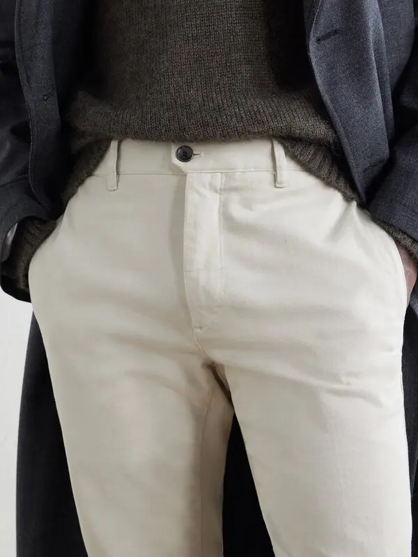 SLOWEAR Sloear Straight-leg Cotton-blend Twill Trousers