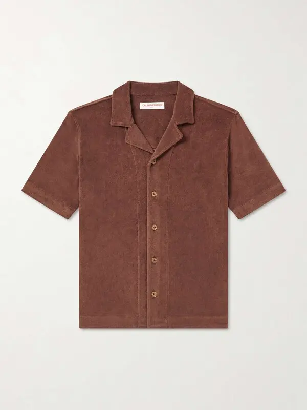 Orlebar Brown Hawkin Solid Cotton Organic Terry Shirt