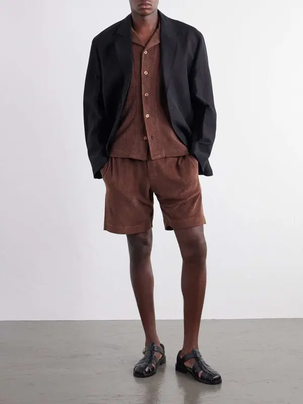 Orlebar Brown Hawkin Solid Cotton Organic Terry Shirt