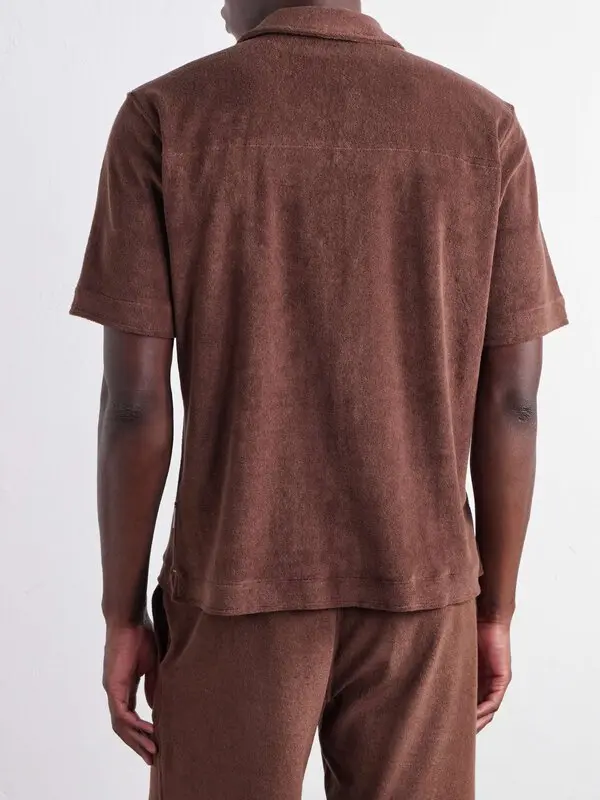 Orlebar Brown Hawkin Solid Cotton Organic Terry Shirt