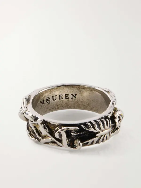 Alexander McQueen Dancing Skeleton Sterling Ring