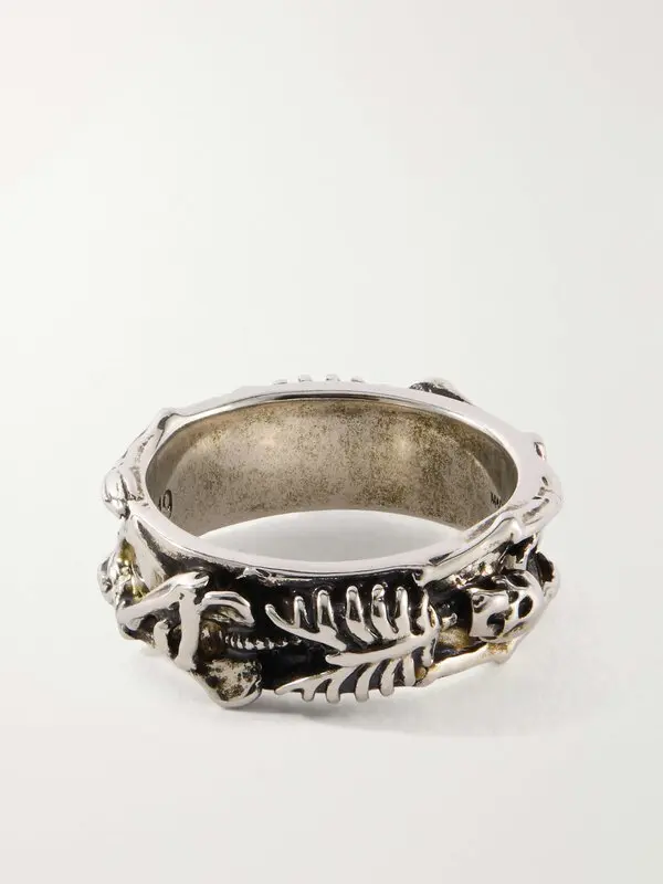 Alexander McQueen Dancing Skeleton Sterling Ring