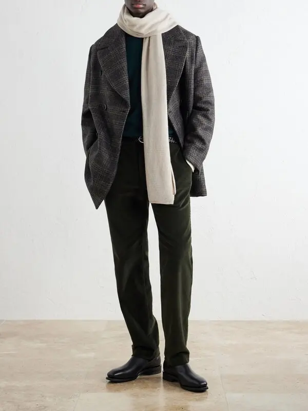 SLOWEAR Zanone Cashmere Scarf - Neutrals
