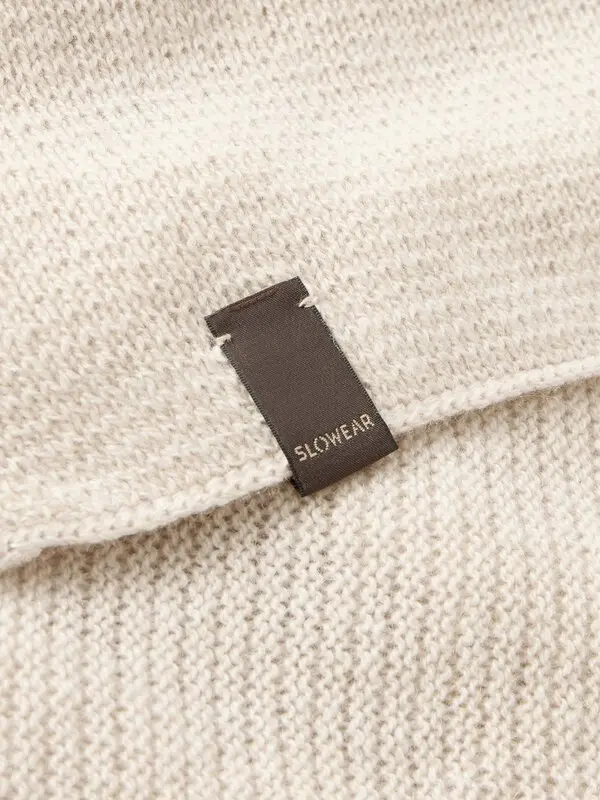 SLOWEAR Zanone Cashmere Scarf - Neutrals