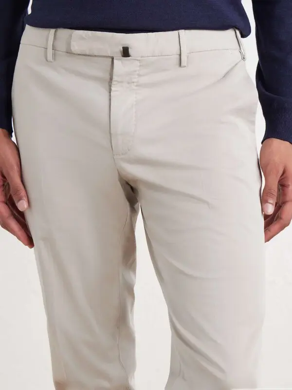 SLOWEAR Straight-leg Cotton-blend Trousers