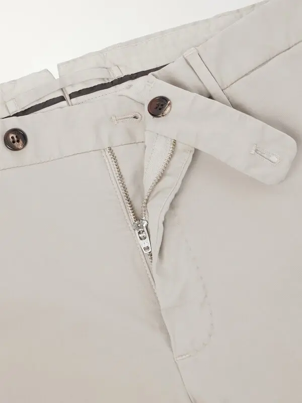 SLOWEAR Straight-leg Cotton-blend Trousers
