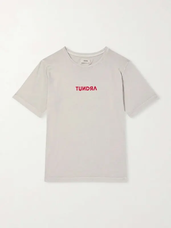ADON Tundra Printed Cotton-jersey T-shirt