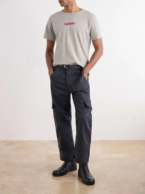 ADON Tundra Printed Cotton-jersey T-shirt