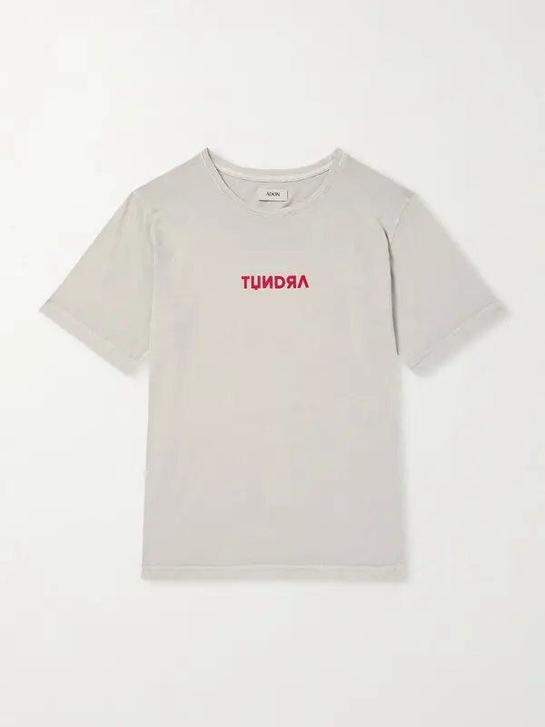 ADON Tundra Printed Cotton-jersey T-shirt