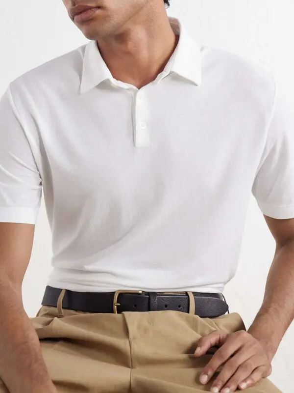 SLOWEAR Incotex Zanone Slim-fit Icecotton Polo Shirt