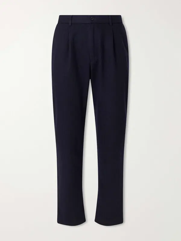 Hartford Straight-leg Wool-blend Trousers