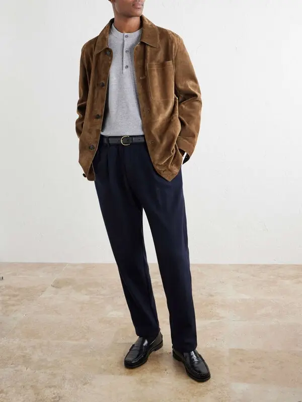 Hartford Straight-leg Wool-blend Trousers