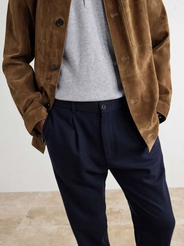 Hartford Straight-leg Wool-blend Trousers