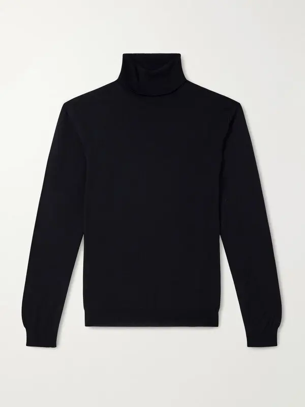 SLOWEAR Flexwool Rollneck Sweater - Blue