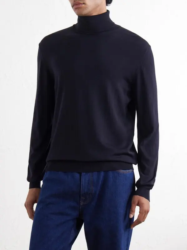 SLOWEAR Flexwool Rollneck Sweater - Blue