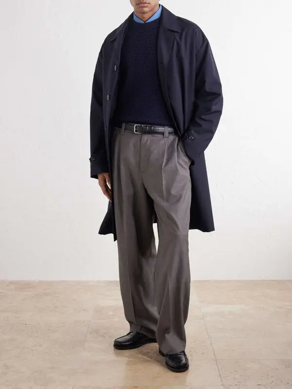 Sunspel Merino Wool-basketweave Sweater