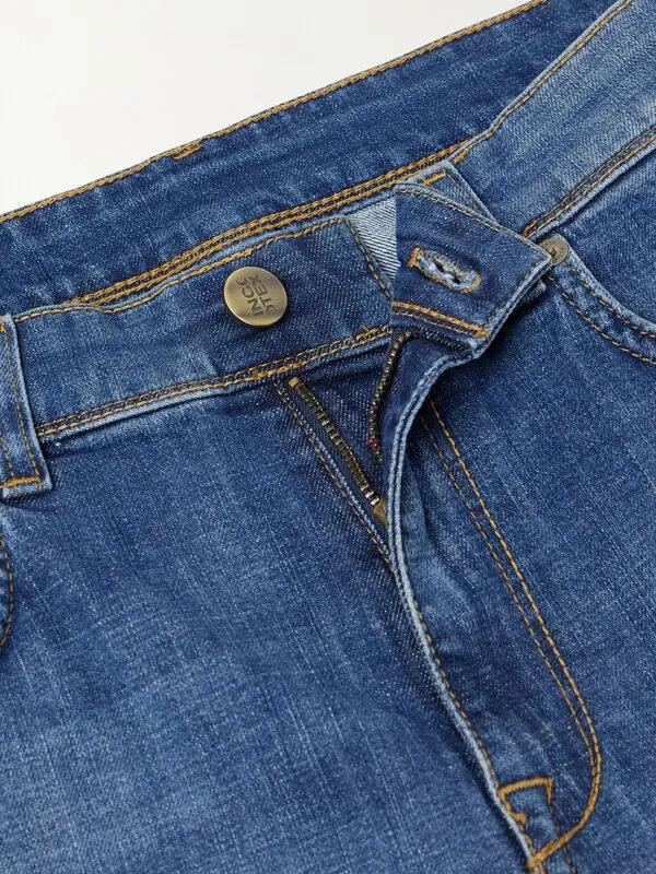SLOWEAR Straight-leg Stretch Jeans - Blue