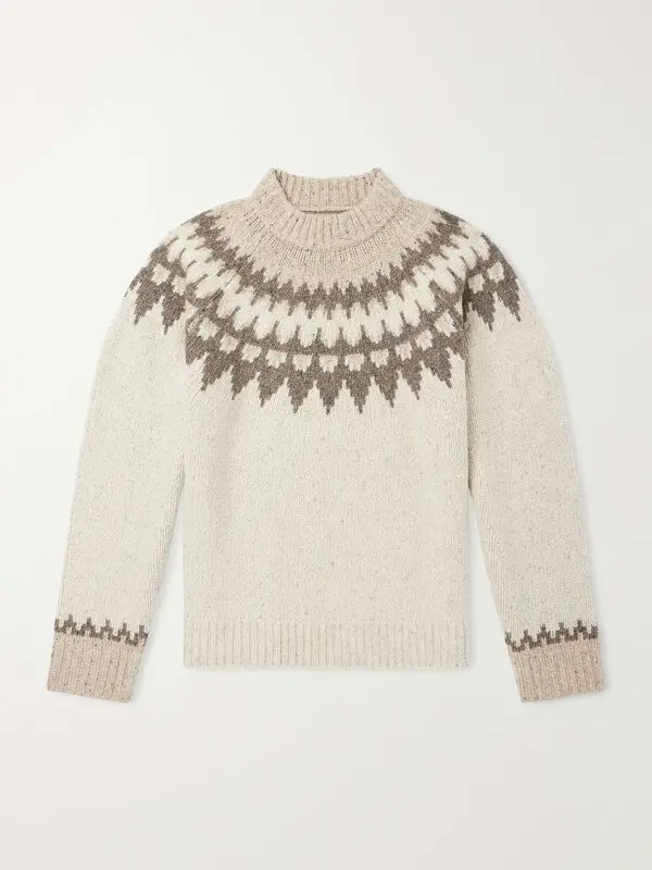 Hartford Donegal Jacquard Wool-blend Sweater