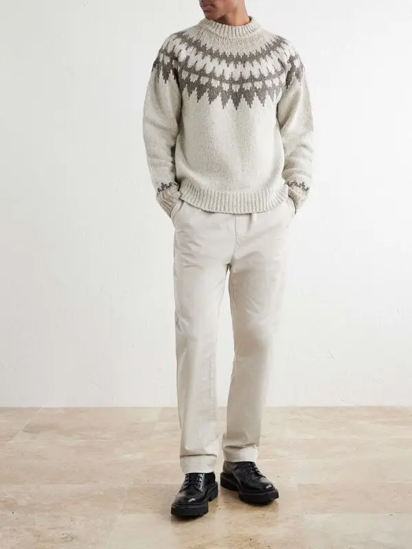 Hartford Donegal Jacquard Wool-blend Sweater