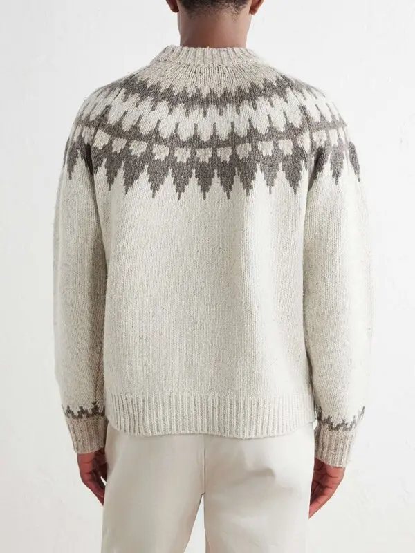 Hartford Donegal Jacquard Wool-blend Sweater