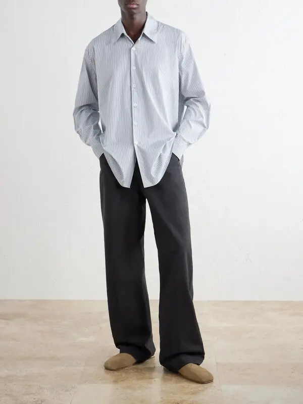Our Legacy Above Striped Cotton-poplin Shirt