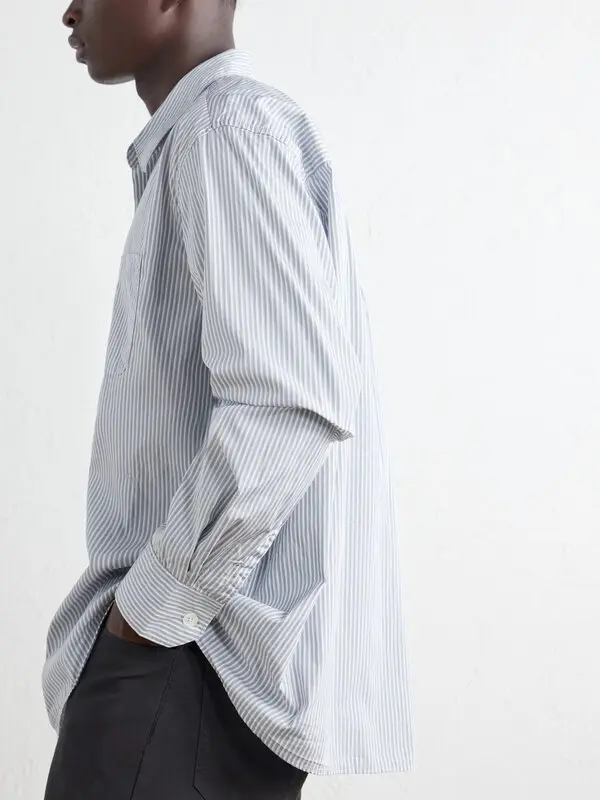 Our Legacy Above Striped Cotton-poplin Shirt