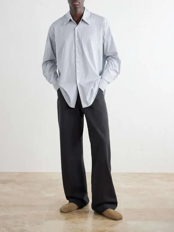 Our Legacy Above Striped Cotton-poplin Shirt
