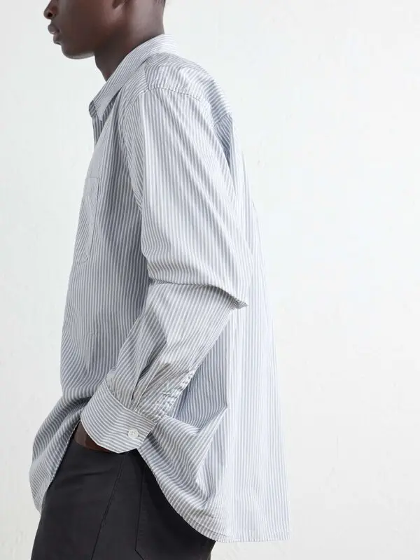 Our Legacy Above Striped Cotton-poplin Shirt