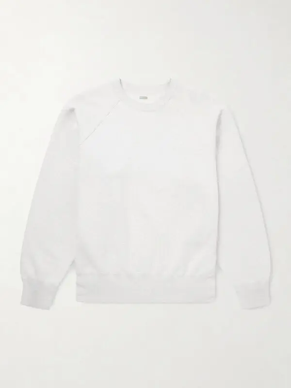 A.PRESSE Cotton-jersey Sweatshirt - Gray