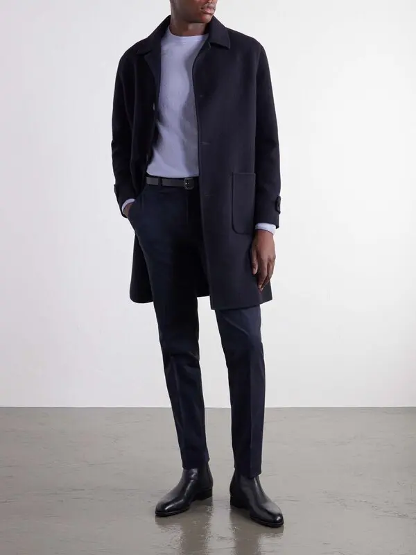 SLOWEAR Straight-leg Stretch-cotton Gabardine Trousers