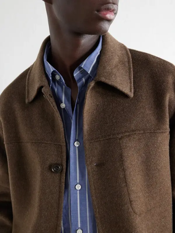 SLOWEAR Glanshirt Striped Cotton-poplin Shirt