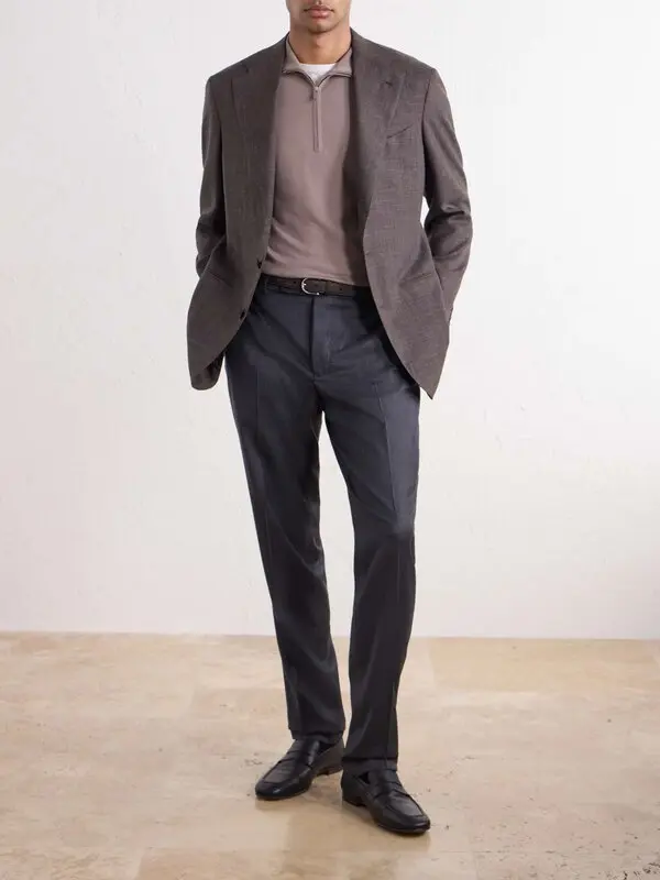 SLOWEAR Straight-leg Wool-blend Trousers