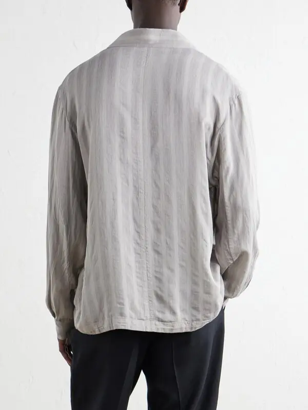 Our Legacy Private Camp-collar Striped Woven Shirt
