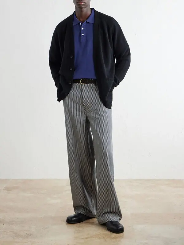 Visvim Mondo Weller Logo-appliquéd Cotton-piqué Polo Shirt - Blue