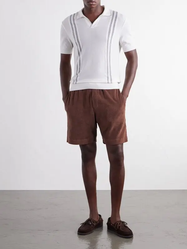 Orlebar Brown Marling Solid Cotton Organic Terry Shorts