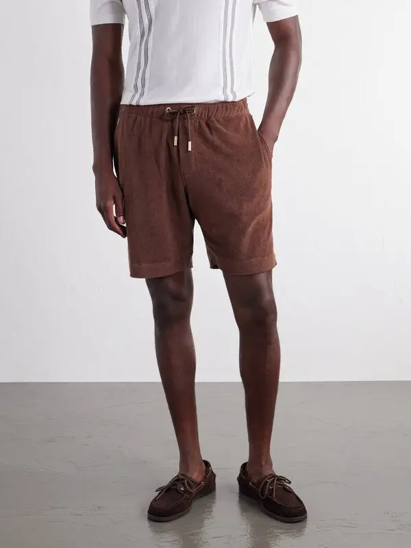Orlebar Brown Marling Solid Cotton Organic Terry Shorts