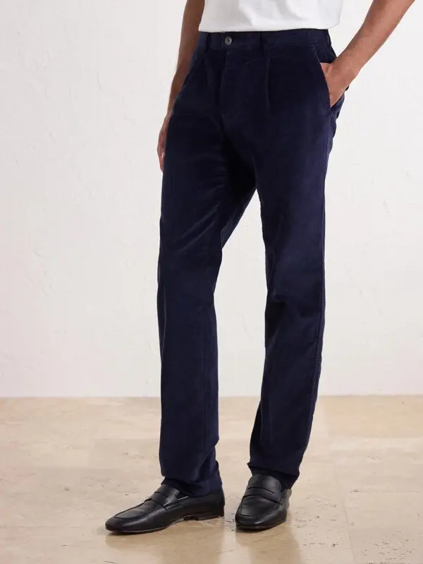 SLOWEAR Incotex Straight-leg Stretch Cotton-corduroy Trousers