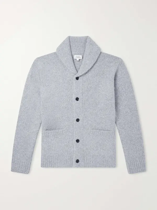 Hartford Alpaca, Yak, And Wool-blend Cardigan - Gray