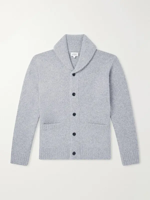 Hartford Alpaca, Yak, And Wool-blend Cardigan - Gray